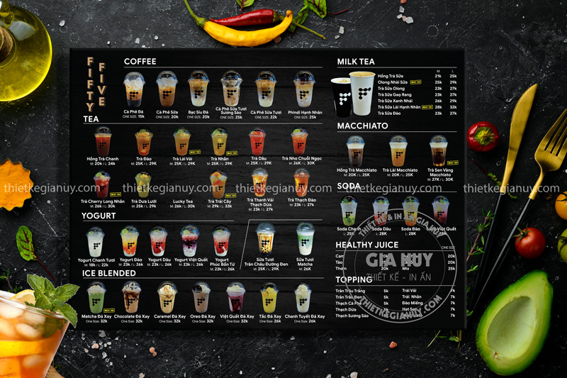 Menu Các Loại Trà Trái Cây Thu Hút Giới Trẻ