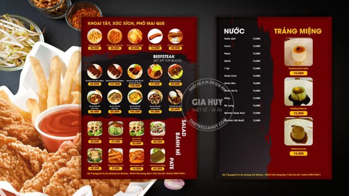 20+ Mẫu menu đồ ăn vặt, ăn nhanh đẹp, phù hợp xu hướng giới trẻ