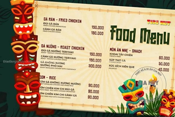 20+ Mẫu menu đồ ăn vặt, ăn nhanh đẹp, phù hợp xu hướng giới trẻ
