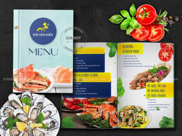 15+ Mẫu thiết kế menu quán ốc đẹp, hấp dẫn, thu hút thực khách
