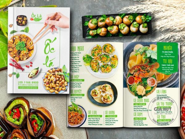15+ Mẫu thiết kế menu quán ốc đẹp, hấp dẫn, thu hút thực khách