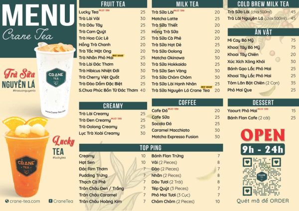 30+ Mẫu thiết kế menu quán trà sữa đẹp thu hút giới trẻ