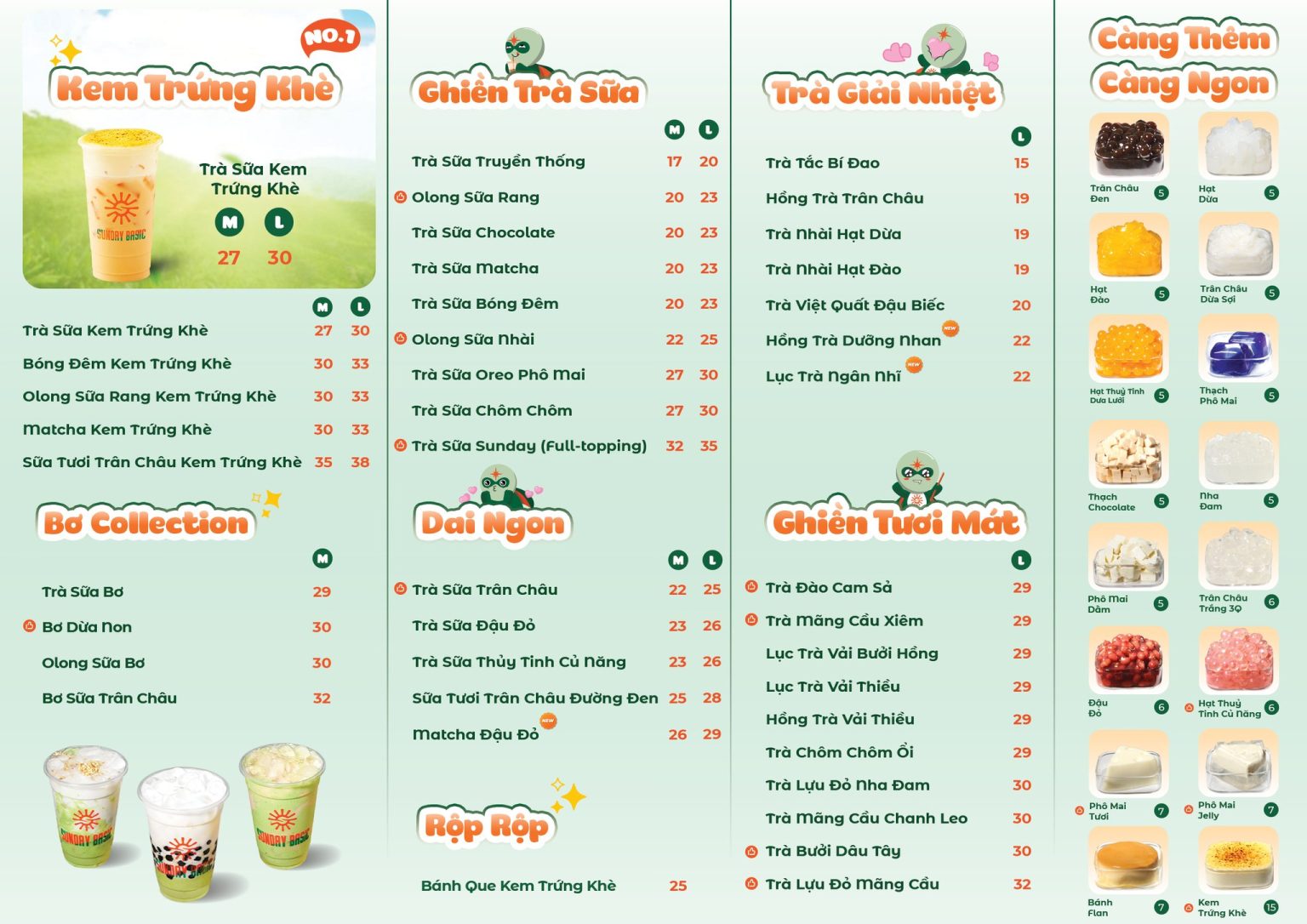 30+ Mẫu thiết kế menu quán trà sữa đẹp thu hút giới trẻ