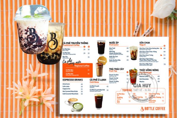 30+ Mẫu thiết kế menu quán trà sữa đẹp thu hút giới trẻ